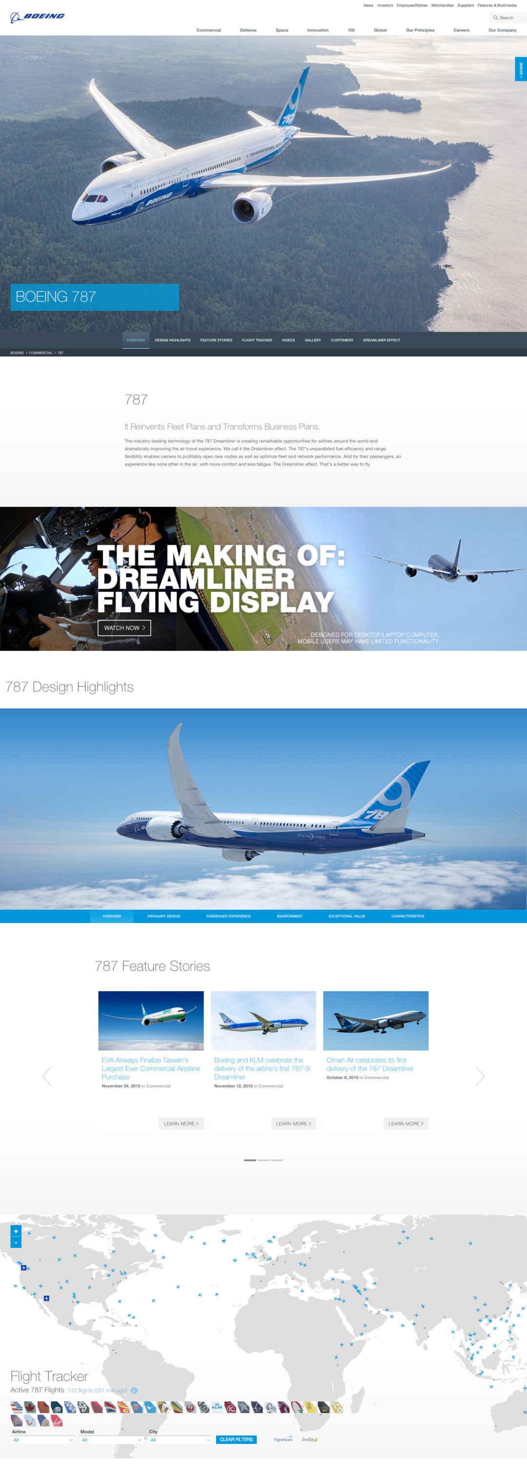 Boeing.com Redesign - Shawn Lein | UX/UI/Art & Illustration